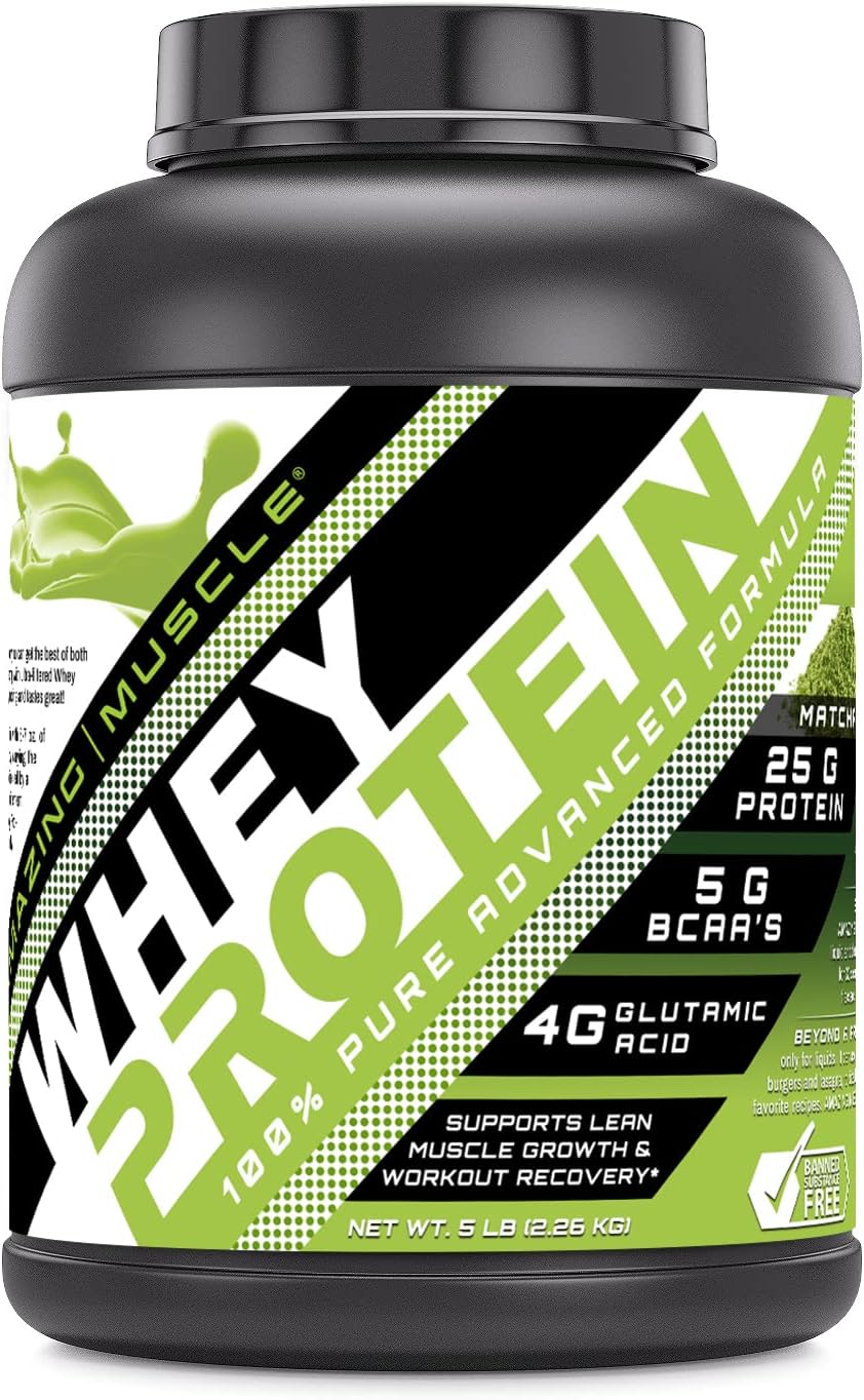 Amazon.com: Amazing Muscle 100% Whey Protein Powder *Advanced Formula ...