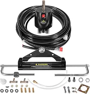 Amazon.com: Upgrade 150HP Hydraulic Outboard Steering Kit,Built-in Two ...