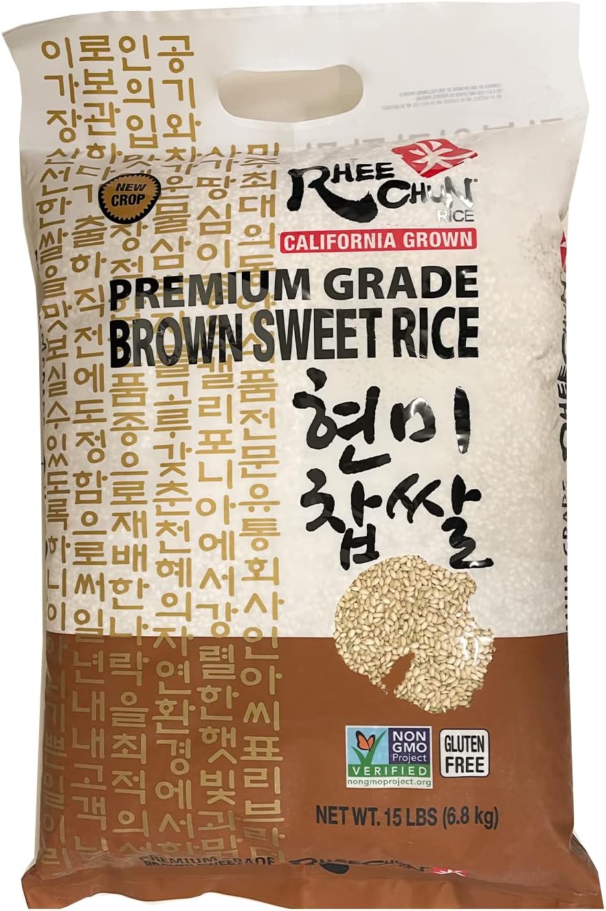 Amazon.com : Rhee Chun Brown Sweet Rice, Gluten Free, Non- GMO Verified ...