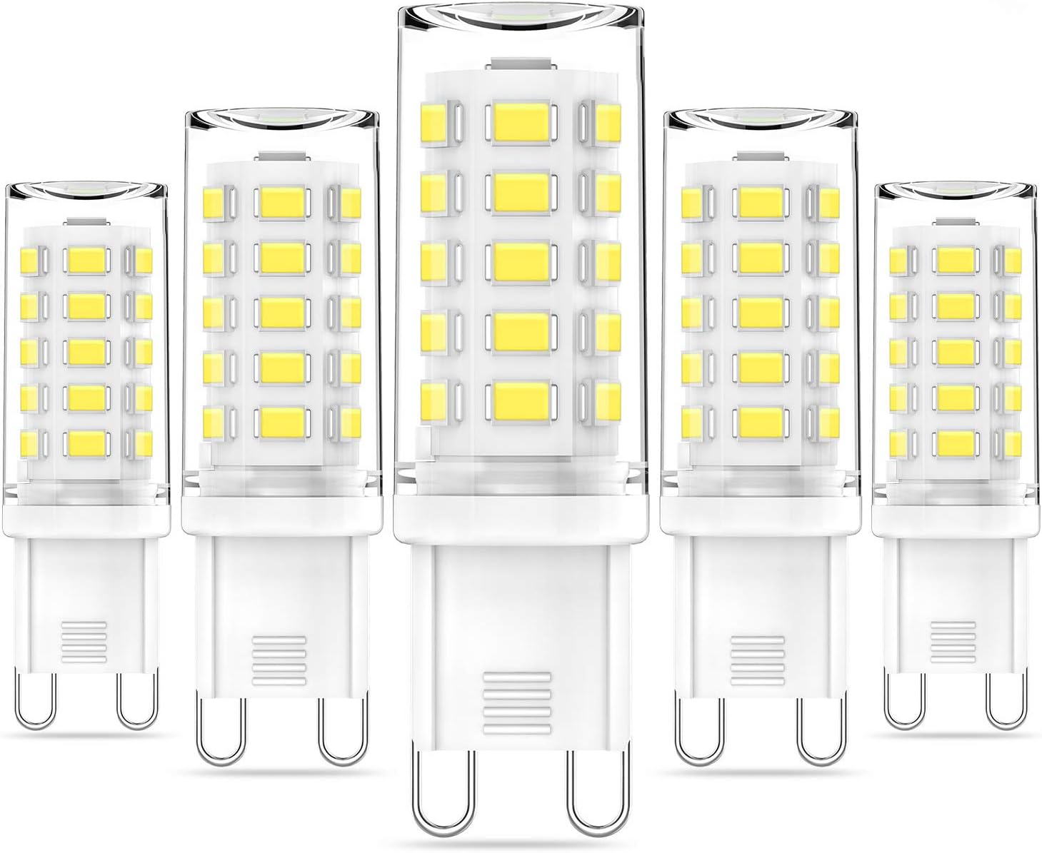 KLG G9 LED Light Bulb Dimmable 5W Daylight White 6000K, 40W 60W Halogen ...