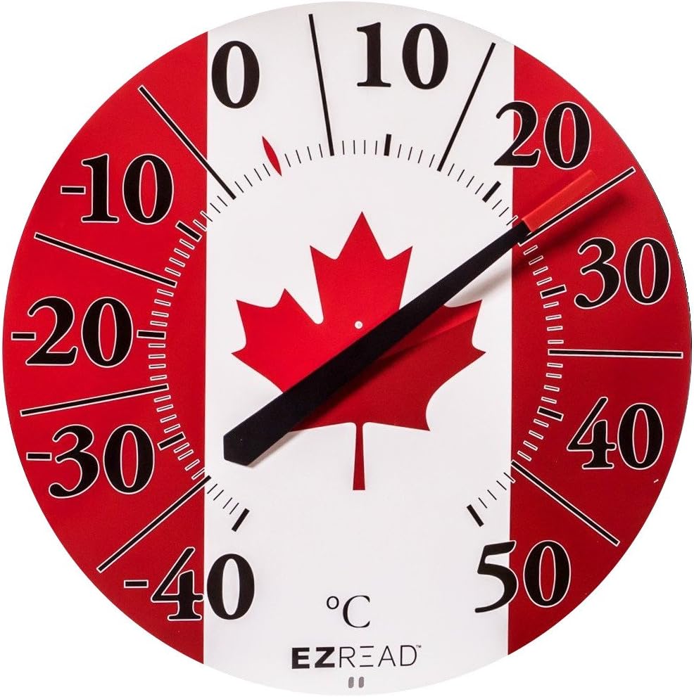 Amazon.com : EZREAD Hanging Dial Thermometer 840-1250 Weather ...