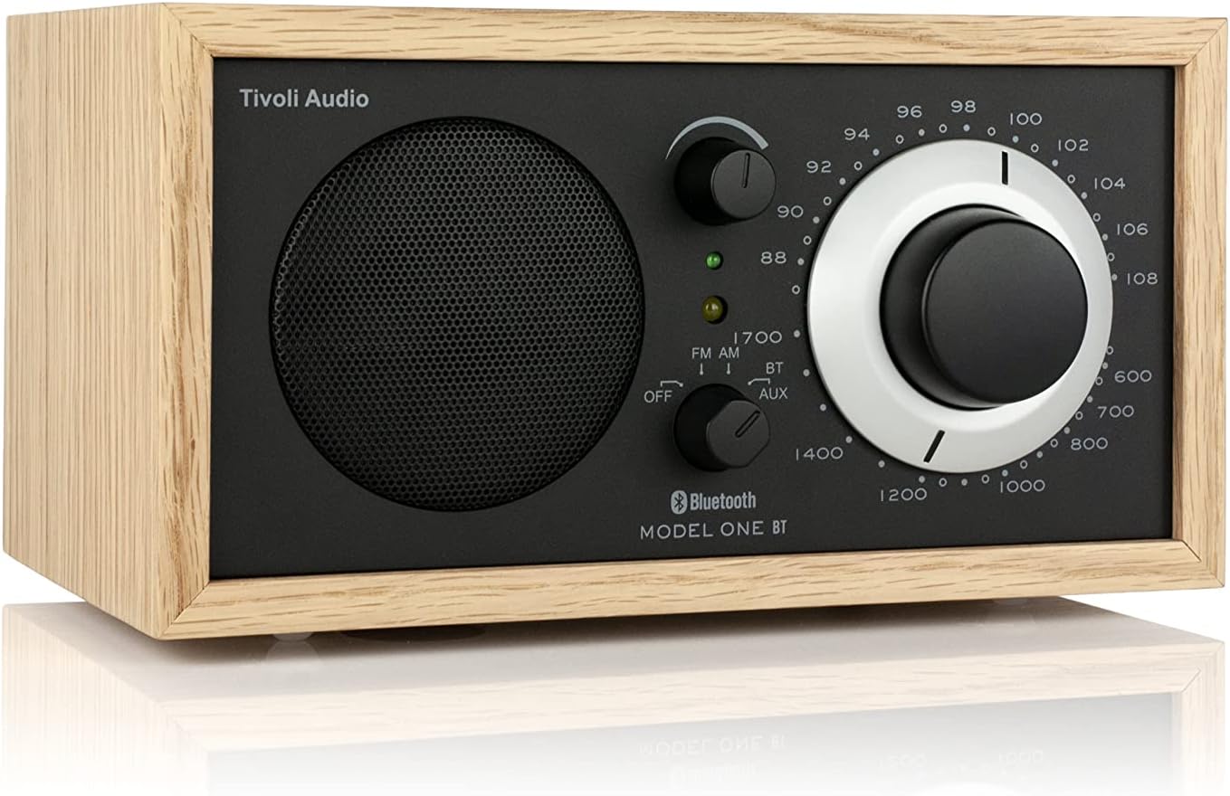 Tivoli Audio Model One Bluetooth AM/FM Radio (Oak/Black/Black) : Amazon ...