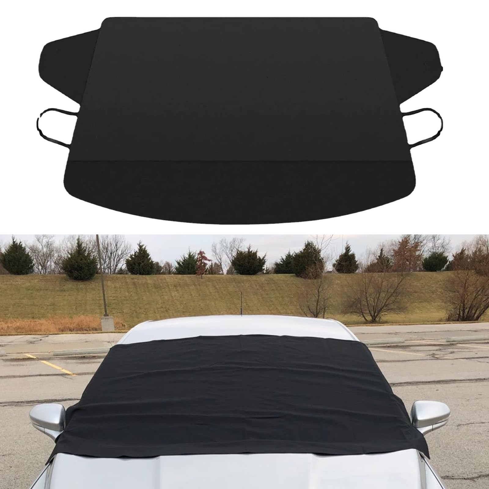 Amazon.com: Fogfar 1 PC Car Front Windshield Cover, 75" x 62.25" x 42. ...