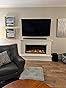 Amazon.com: Modern Ember Patton White Mantel Package 64" W x 42" H with ...