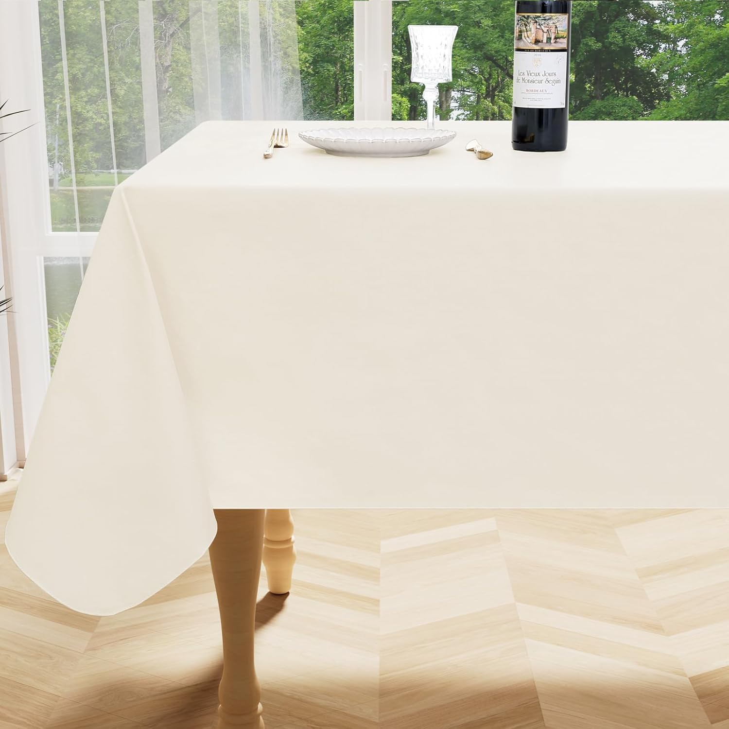 Amazon.com: smiry Rectangle Table Cloth 60x120 Inch, Waterproof Vinyl ...