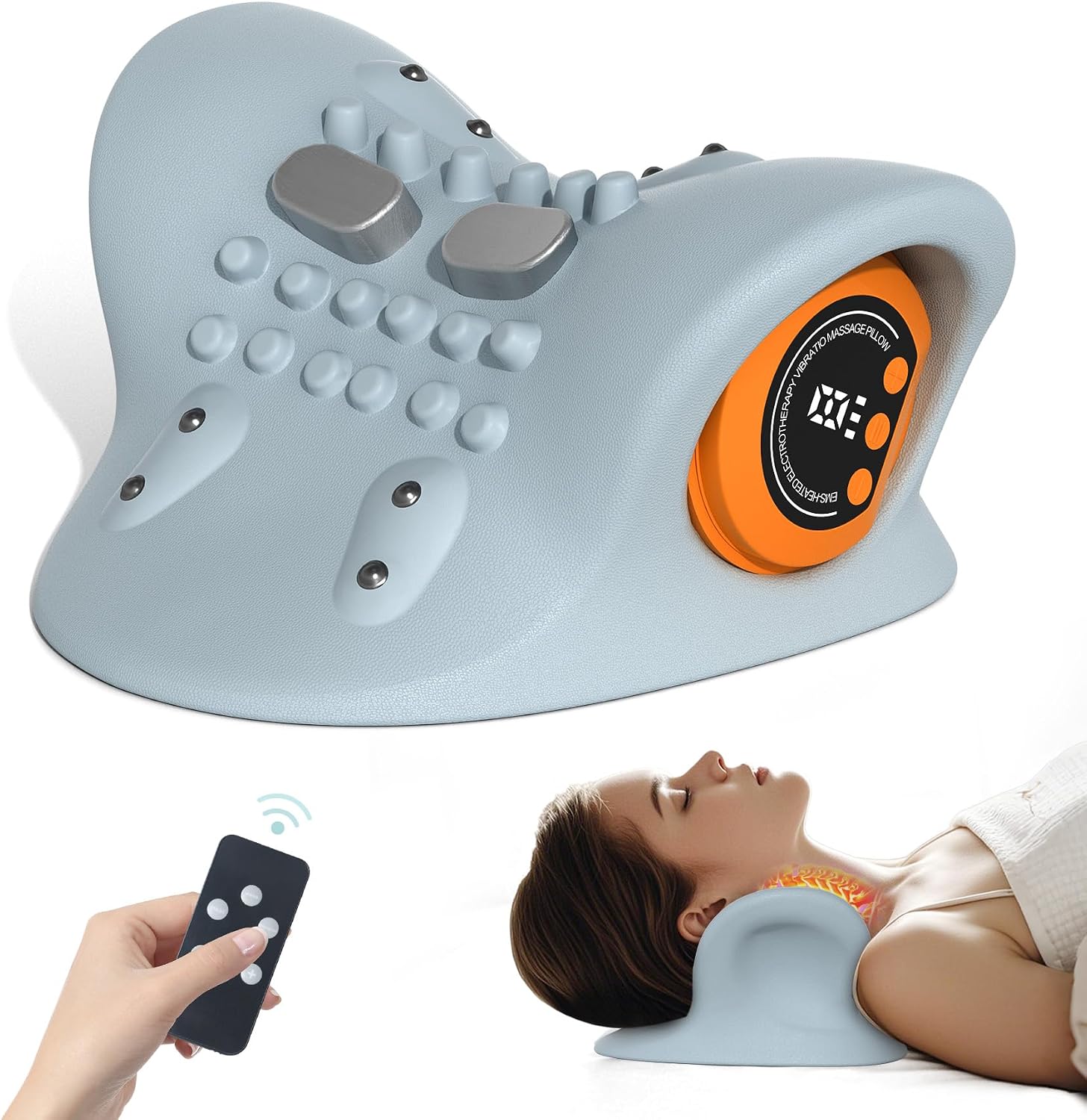 Amazon.com: Holniva 2025 Upgraded Neck Massager Device with Heat, Pulse ...
