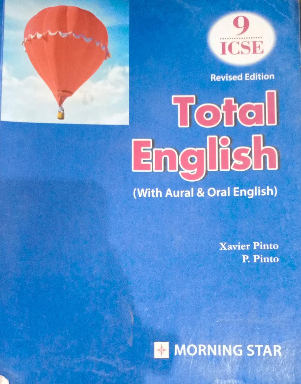 Total English ICSE Class 9 By Xavier Pinto (Second Hand & Used Book) (S ...