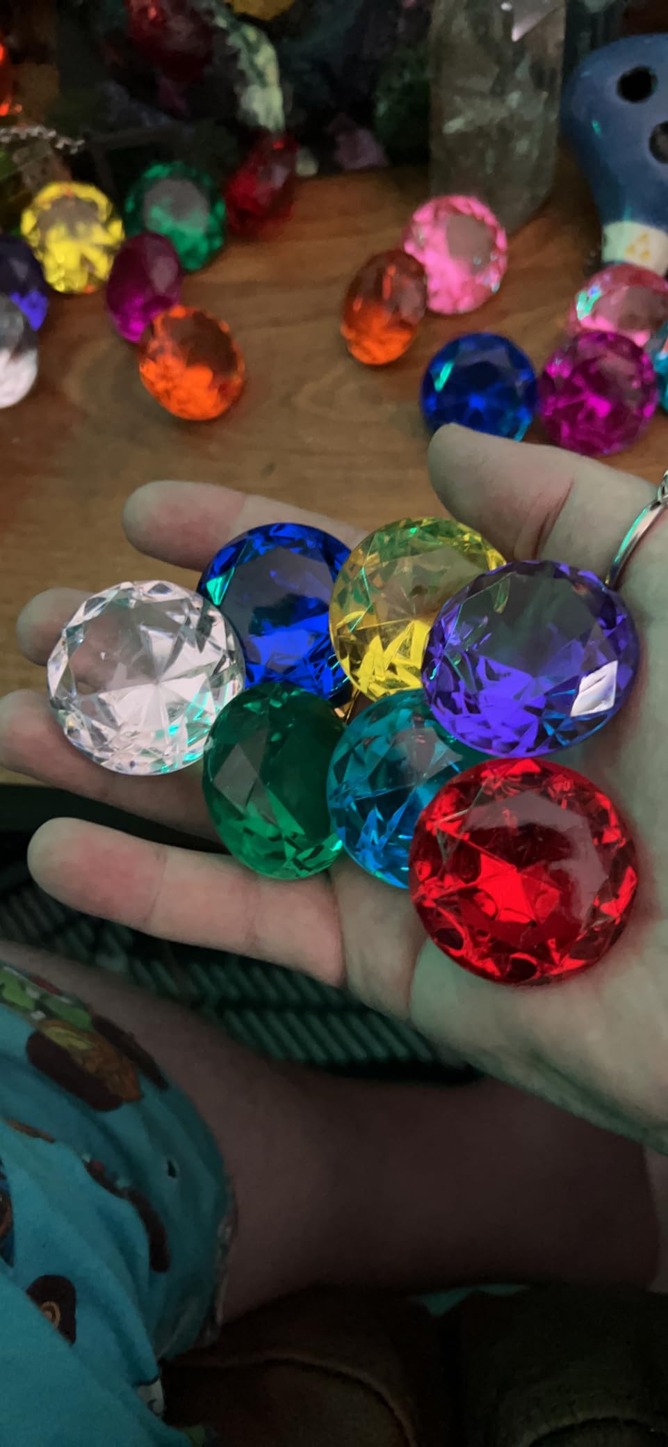 Amazon.com: NLR [20pcs 4cm] Big Size Kids Diamond Toy, Acrylic Gem Set ...