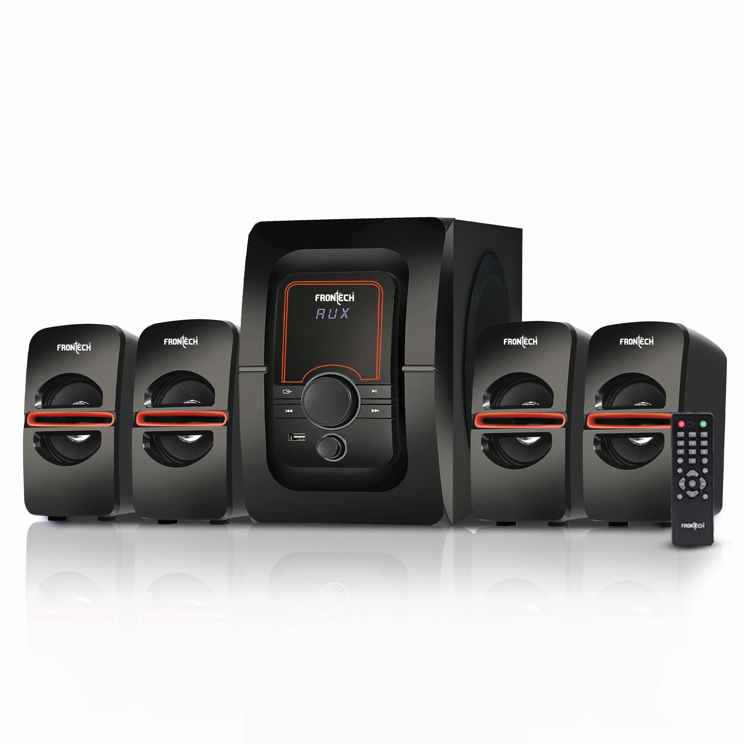 FRONTECH SW-0152-4.1 Channel Speaker System | Bluetooth 5.0-70W Output ...