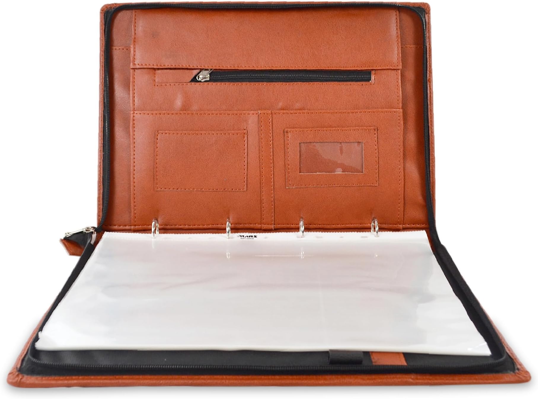 Aarv Excellency Professional PU Leather File Folder with 20 File Sleeve ...