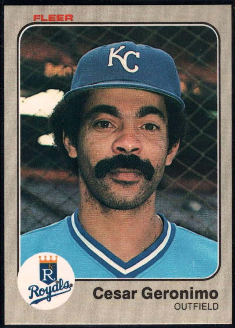 Amazon.com: 1983 Fleer Baseball #112 Cesar Geronimo Kansas City Royals ...