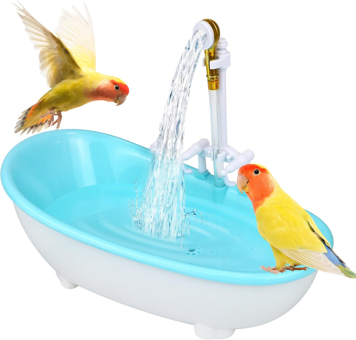 Amazon.com : Nobgum Bird Bath for Cage, Electric Automatic Bathtub with ...