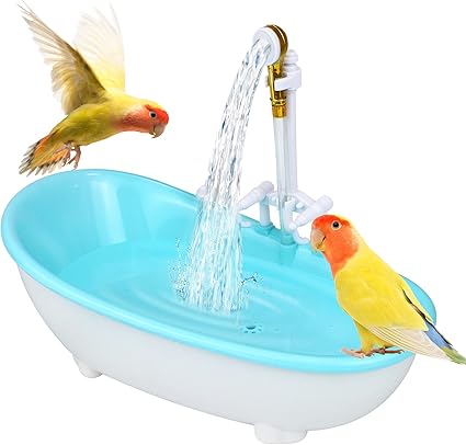 Amazon.com : Nobgum Bird Bath for Cage, Electric Automatic Bathtub with ...