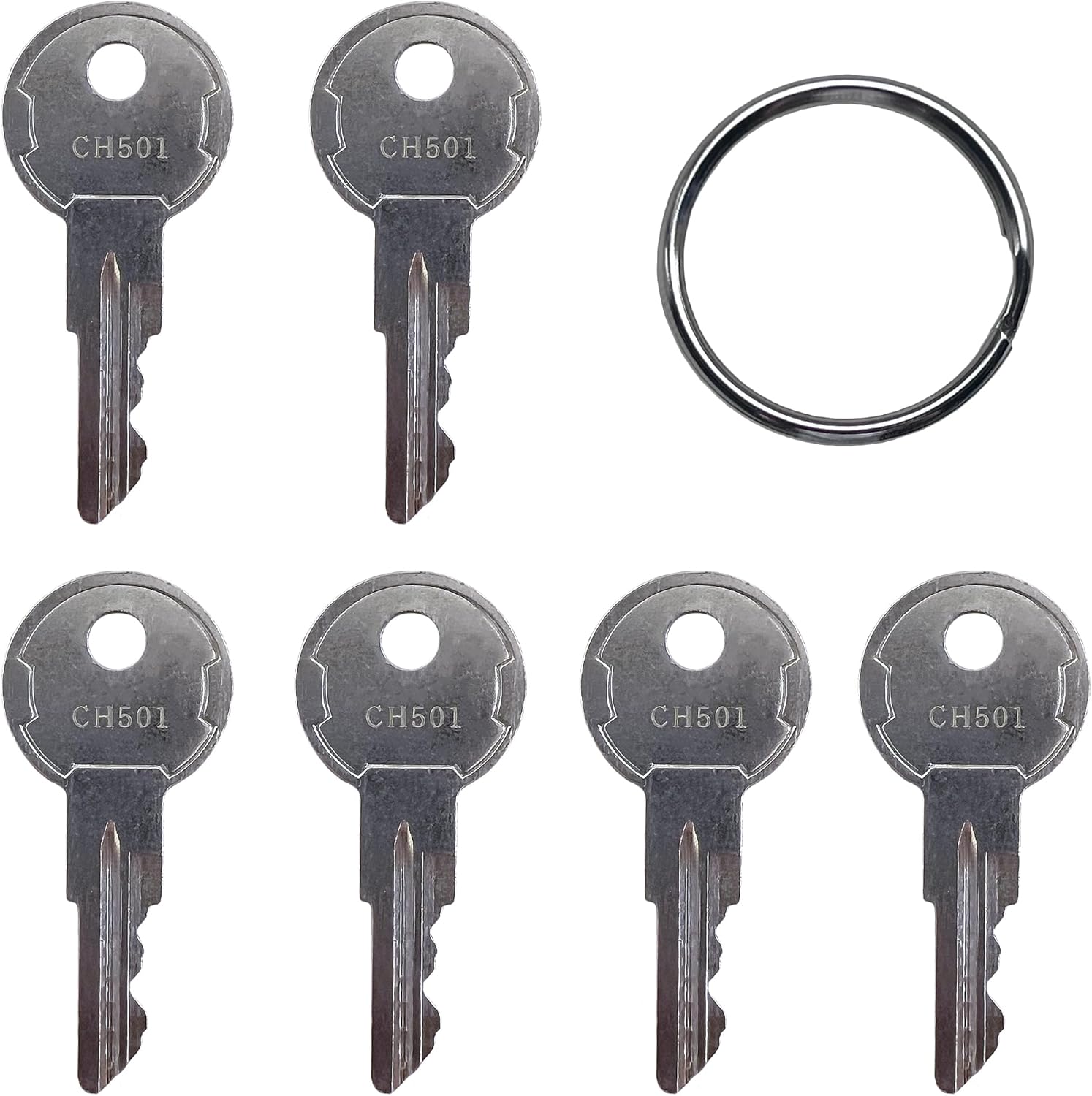 KeyPower (6) CH501 Toolbox Keys for Truck Tool Box Lock Latch, Pack of ...