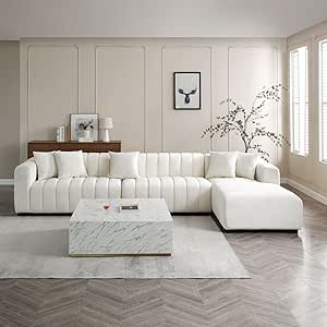 Amazon.com: LyuHome 139" Modular Sofa Couch Convertible Sectional Sofa ...