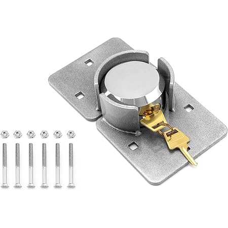 Master Lock Puck Lock, Heavy Duty Hidden Shackle Lock and Hasp, Solid ...