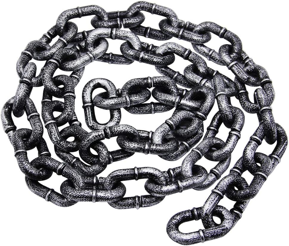 Amazon.com: Zcaukya 6FT Halloween Plastic Chains-Costume Accessories ...