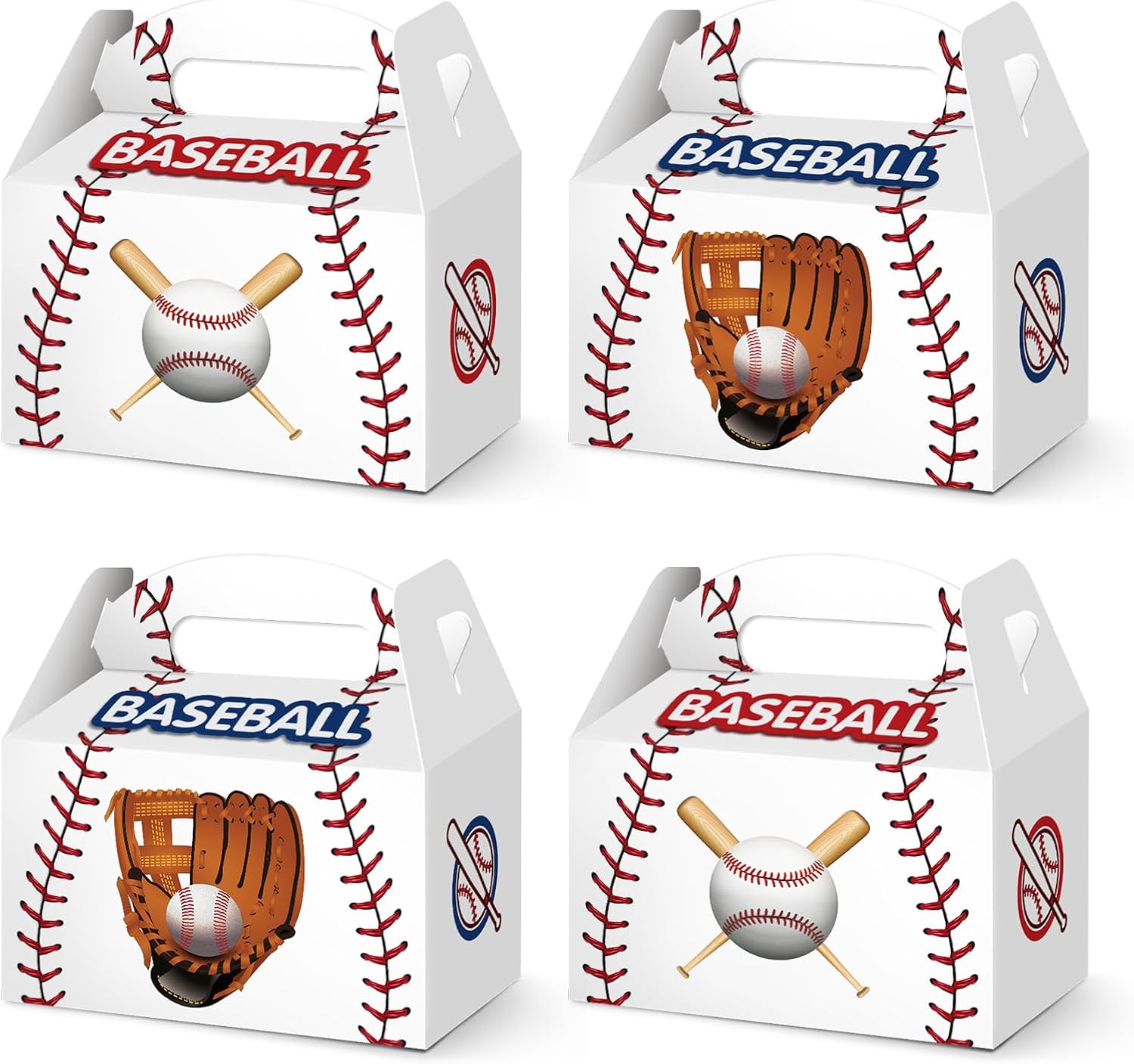 Amazon.com: KALEFO 12PCS Baseball Party Treat Boxes Sports Game Favor ...