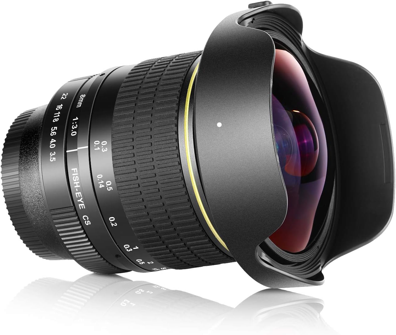 Amazon.com : Neewer 8mm F/3.5 Ultra Wide Angle Manual Focus Rectangle ...