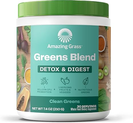 Amazon.com: Amazing Grass Greens Superfood Detox & Digest: Greens ...