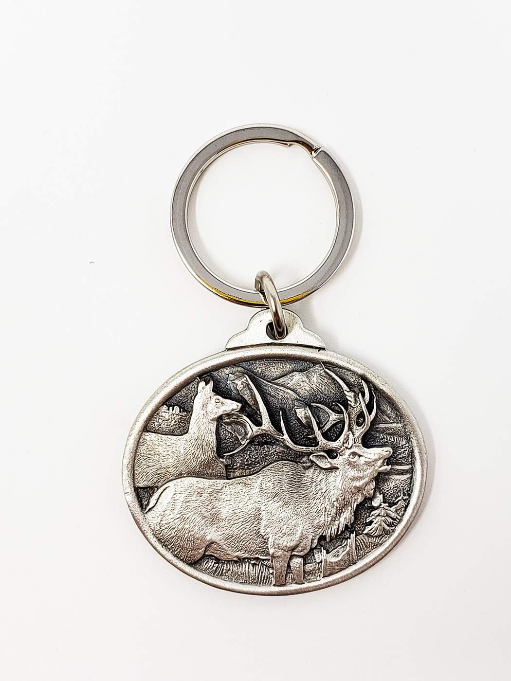 Amazon.com: Heritage Pewter Elk Keychain : Automotive