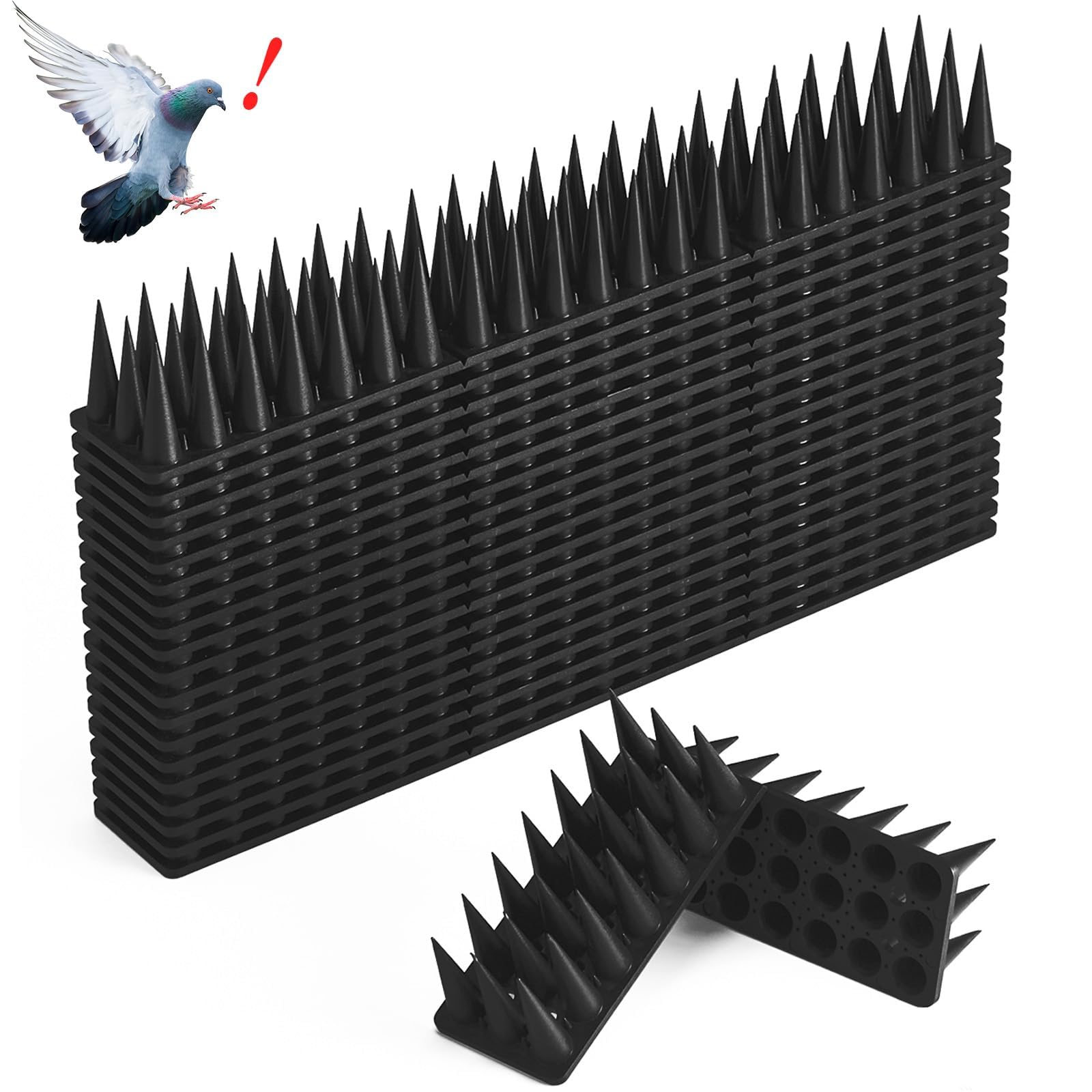Amazon.com : CIIC Bird Spikes, 40 Pack Bird Pigeon Squirrel Raccoon Cat ...
