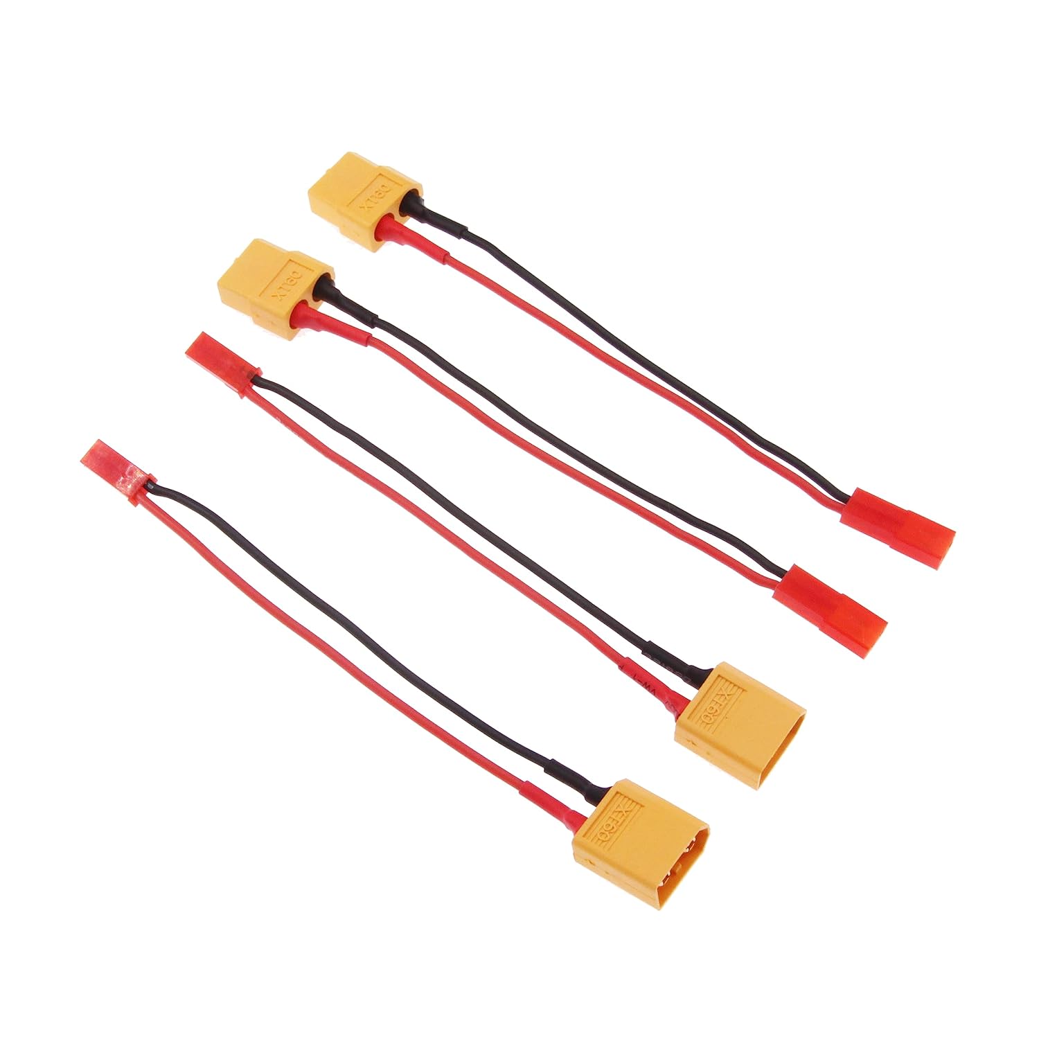 Amazon.com: rflaueo 4pcs JST to XT60 Male Female RC Connector Adapter ...