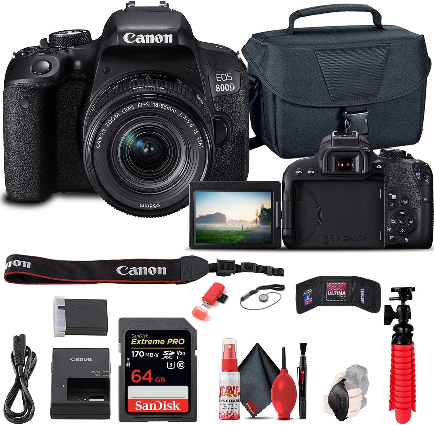 Amazon.com : Canon EOS Rebel 800D / T7i DSLR Camera with 18-55 4-5.6 is ...