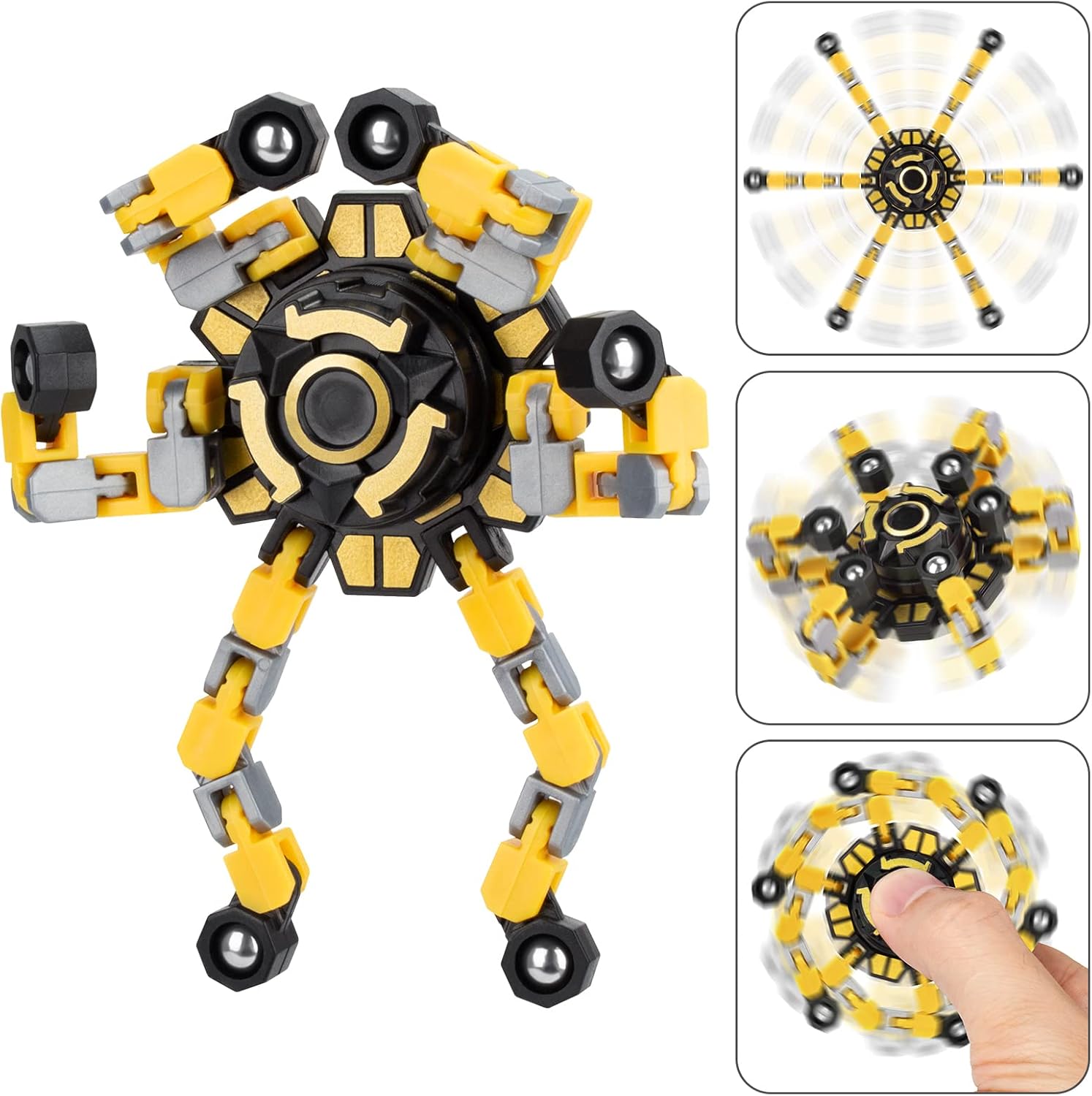 Amazon.com: Funny Sensory Transformable Fidget Spinner Toy ...