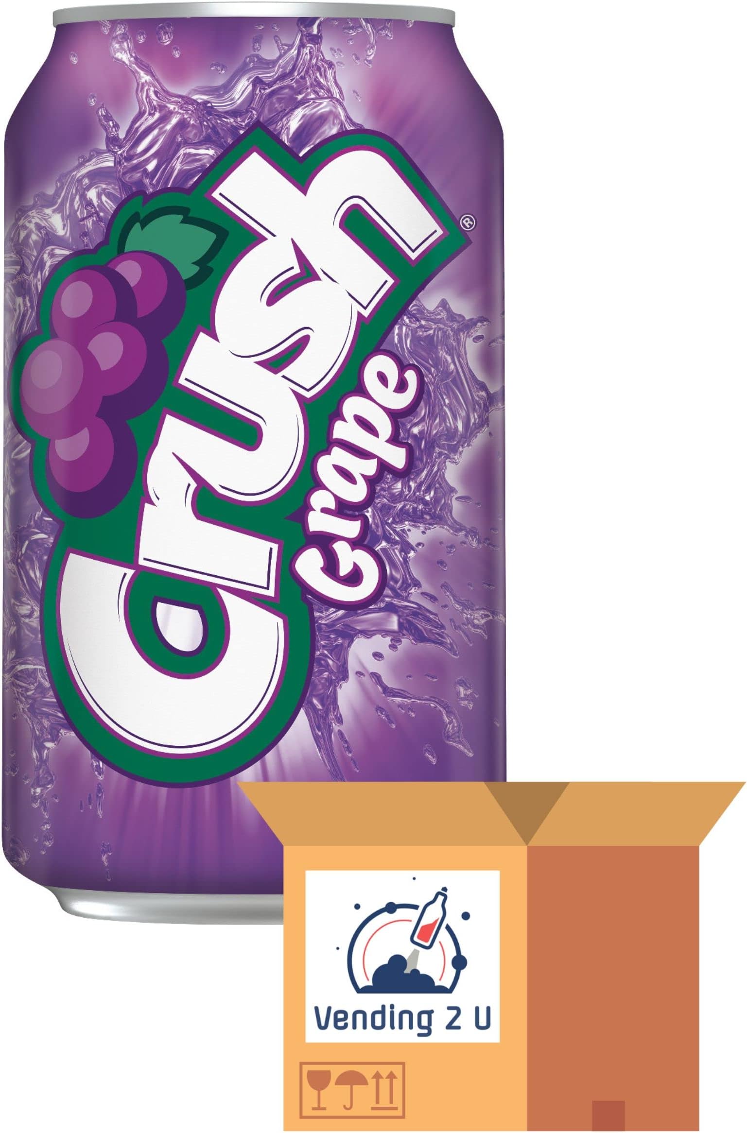 Amazon.com : Crush Grape Soda, 12 Fl Oz Cans, 12 Pack : Grocery ...