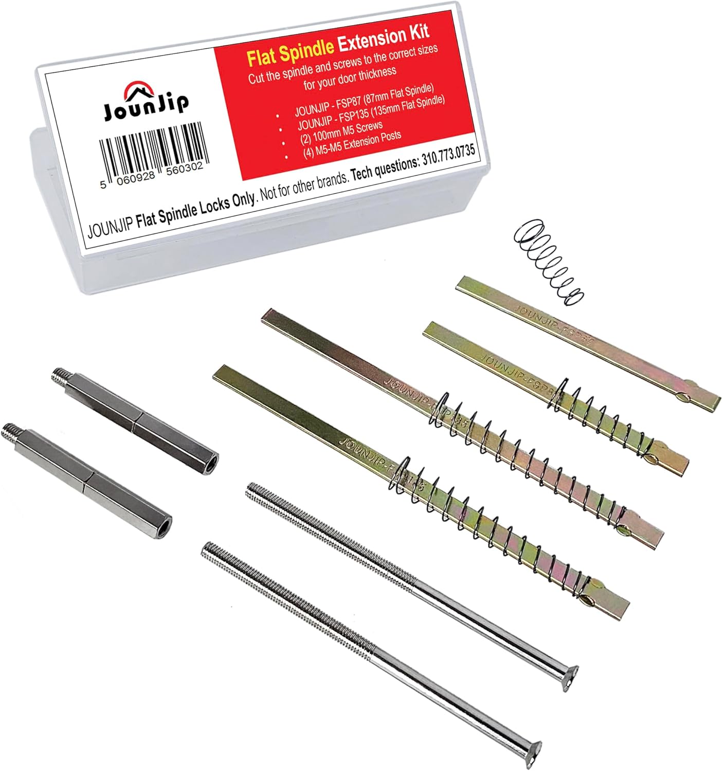 JOUNJIP Flat Spindle Thick Door Extension Kit - ONLY for JOUNJIP Brand ...