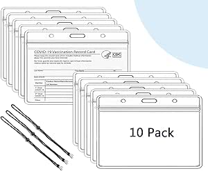 Amazon.com: 4 X 3 Inches CDC Vaccination Card Protector, Immunization ...