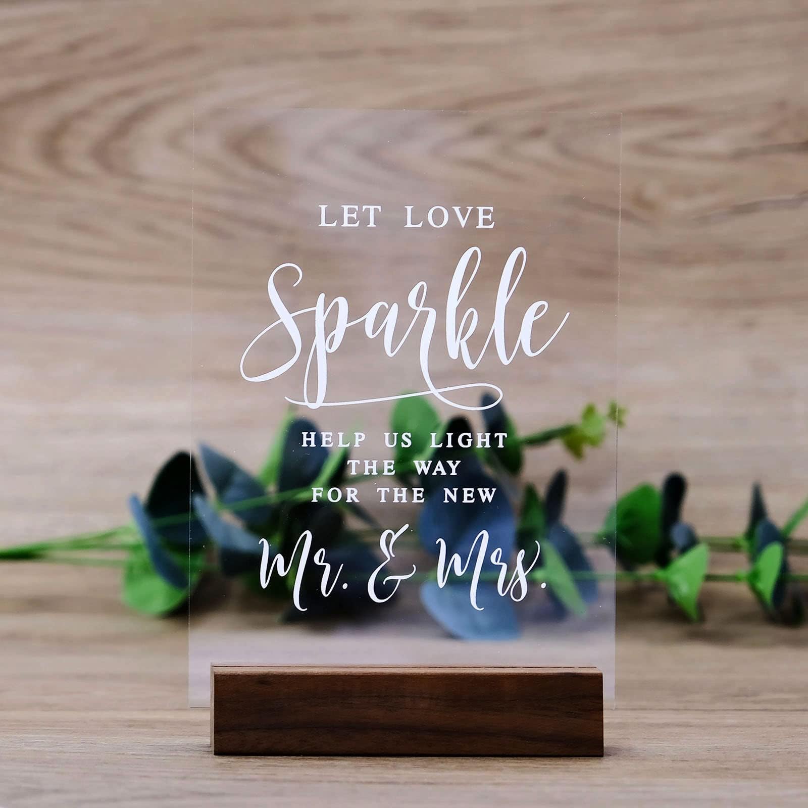 Amazon.com : In Loving Memory Sign with Wood Stand- 5”x 7" Glass Look ...