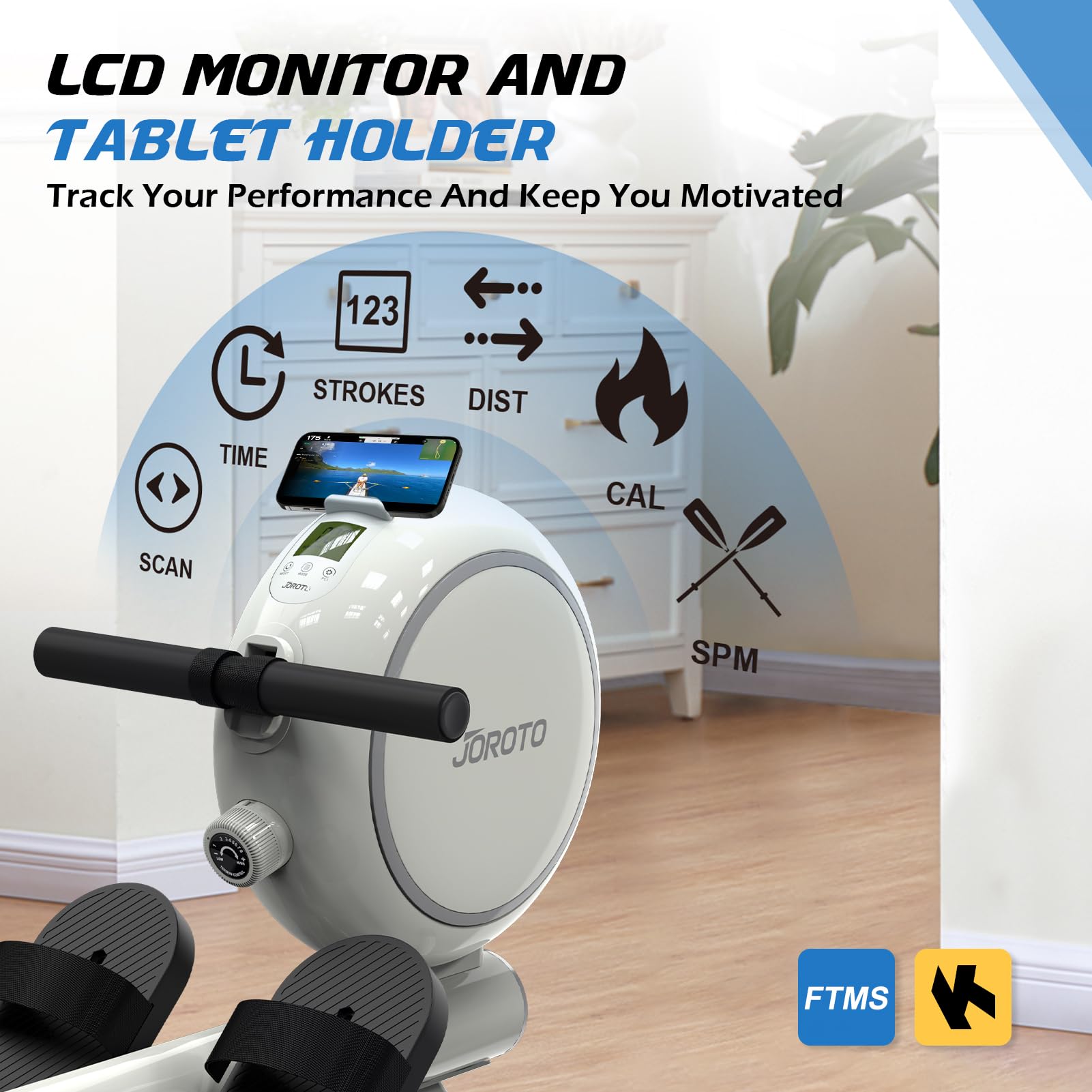 Snapklik.com : JOROTO Rowing Machine For Home Use,Magnetic Rowing ...