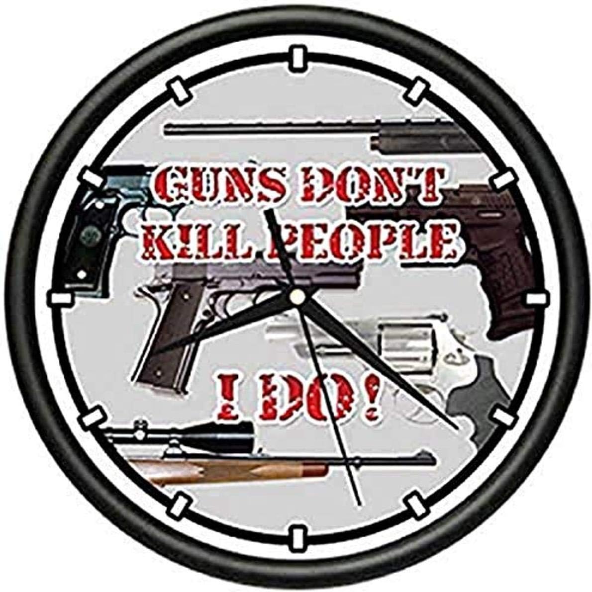 Amazon.com: SignMission Gun Owner Wall Clock Shop Rifle Pistol NRA ...