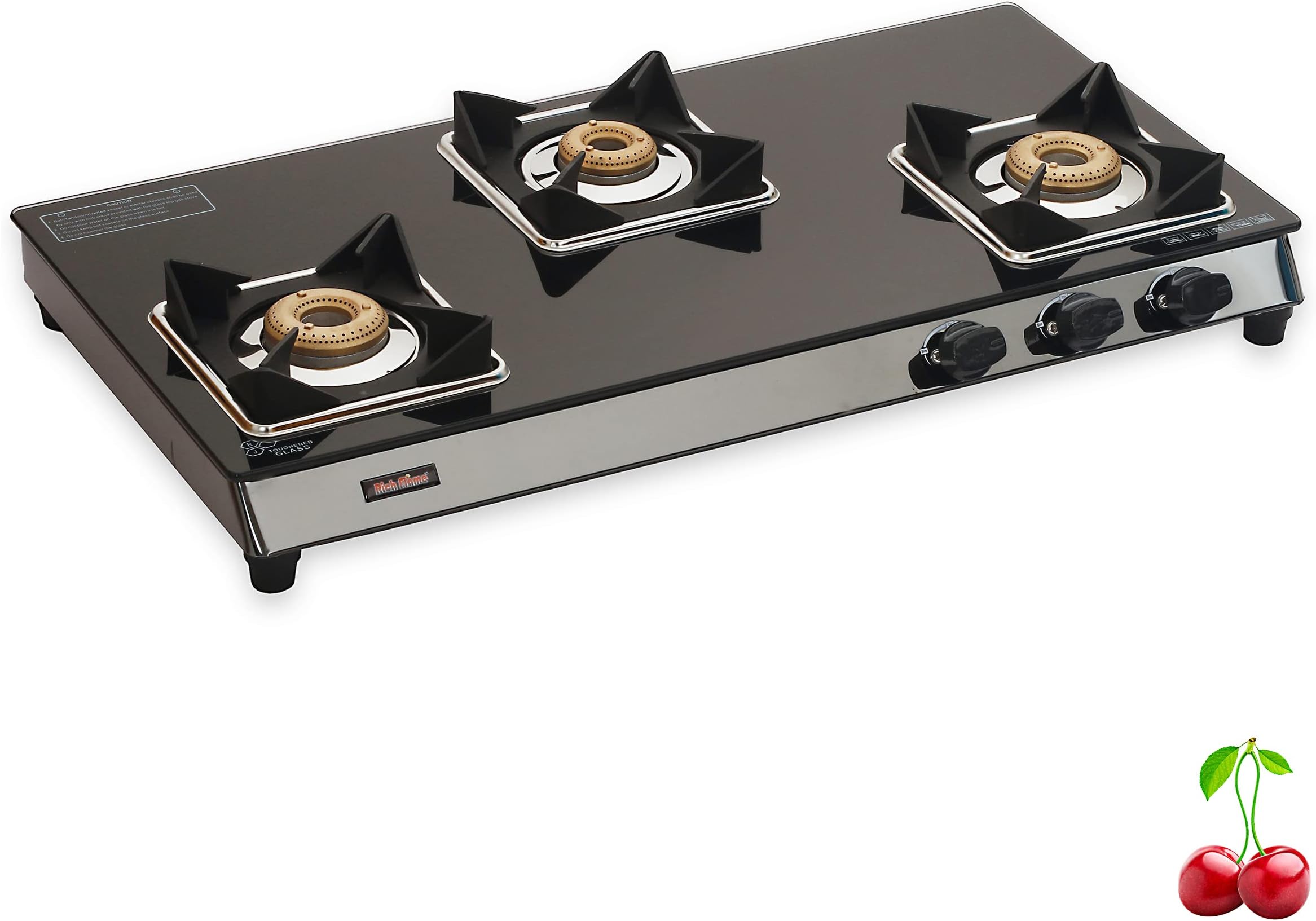 RICH FLAME Gas Stove 3 Burners | 2 Year Warranty | 3 Burner Gas Stove ...