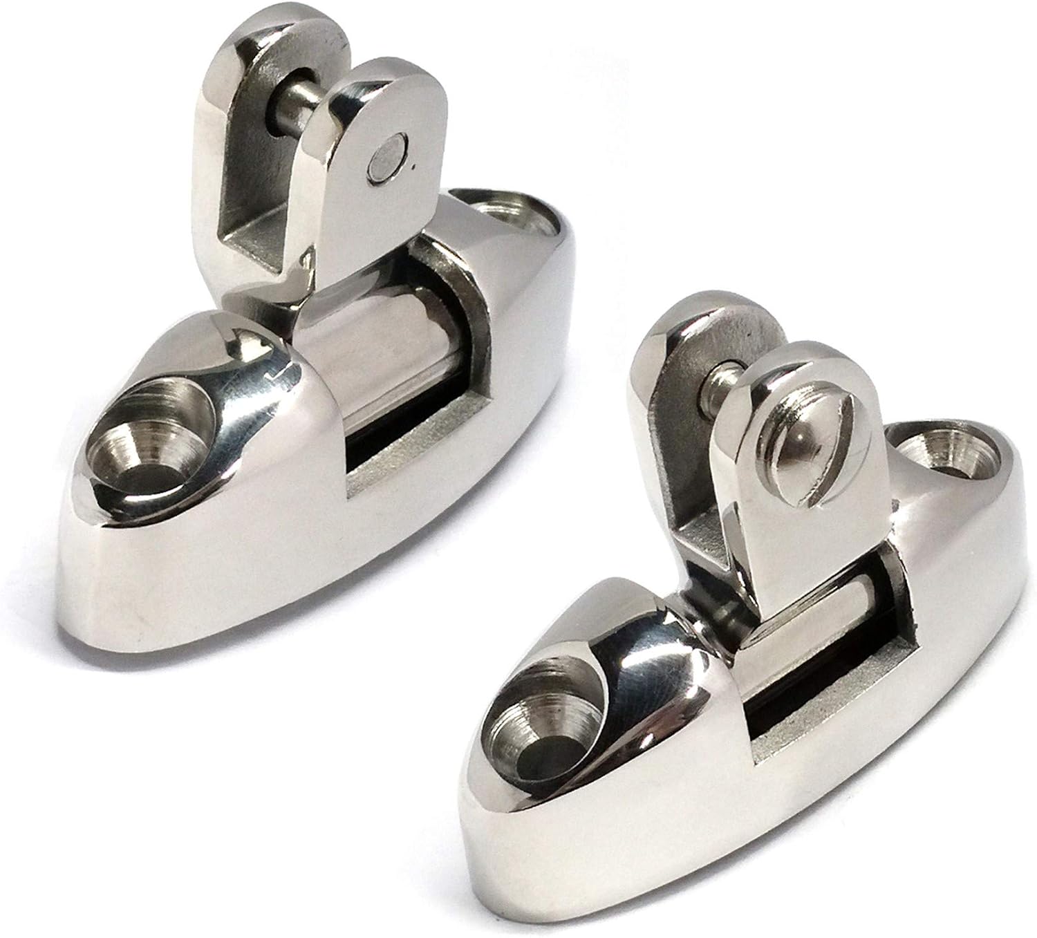 Pair of Marine Grade 316 Stainless Steel Boat Bimini Top Deck Hinge ...