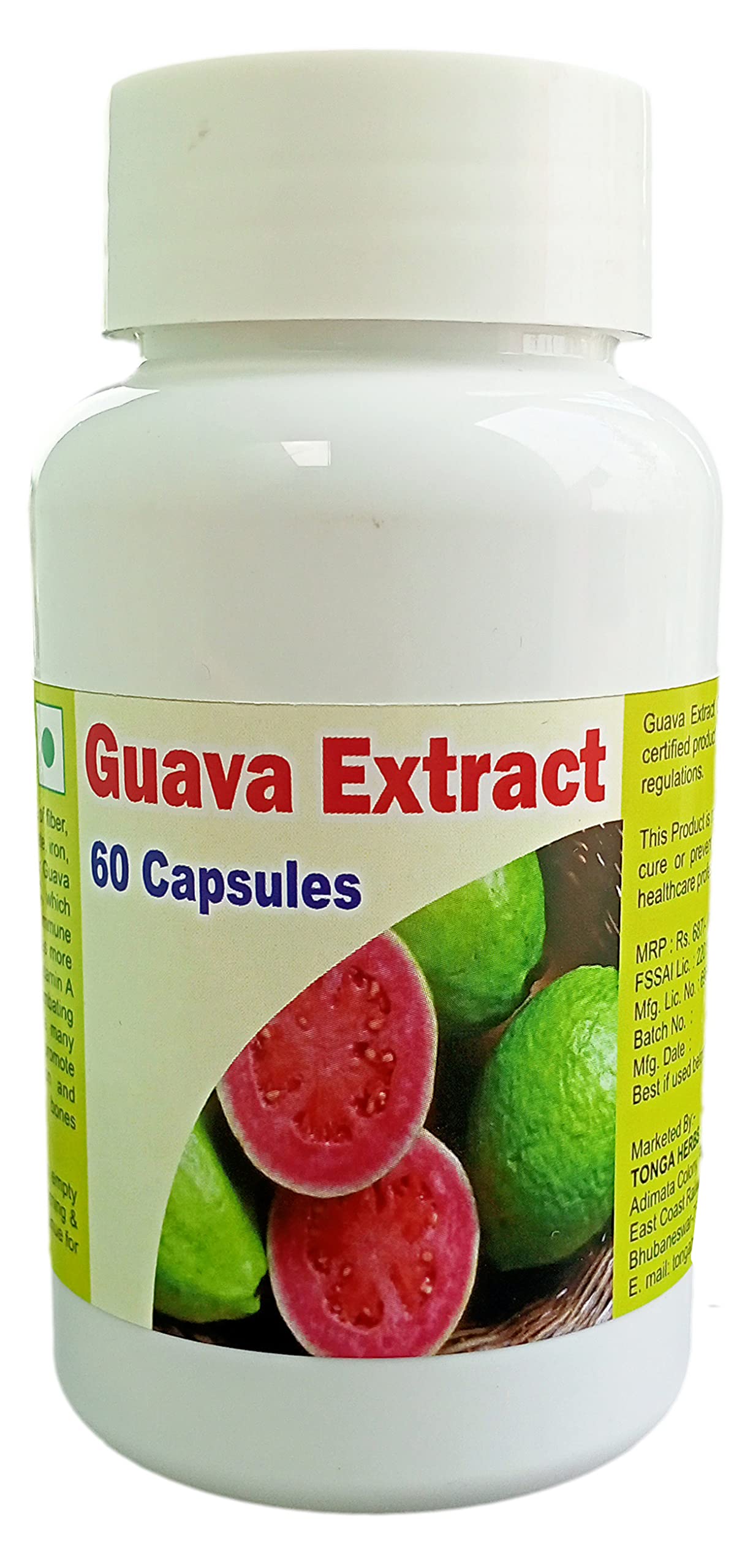 Buy GUAVA EXTRACT CAPSULES - 60 CAPSULES (GET 1 BOTTLE GUAVA EXTRACT ...