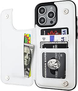 Amazon.com: Onetop Compatible with iPhone 16 Pro Max Wallet Case with Card Holder, PU Leather ...