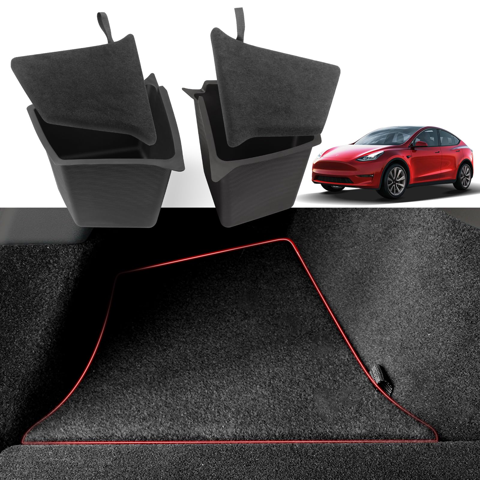 Snapklik.com : VIHIMAI Rear Trunk Organizer For 2020-2021 Tesla Model Y ...