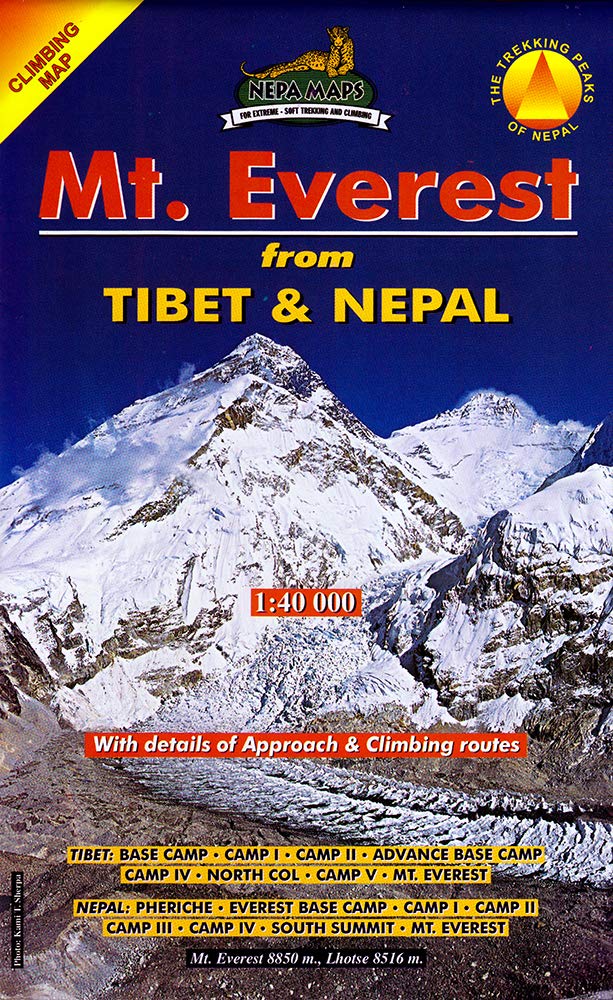 Mount Everest Tibet Map