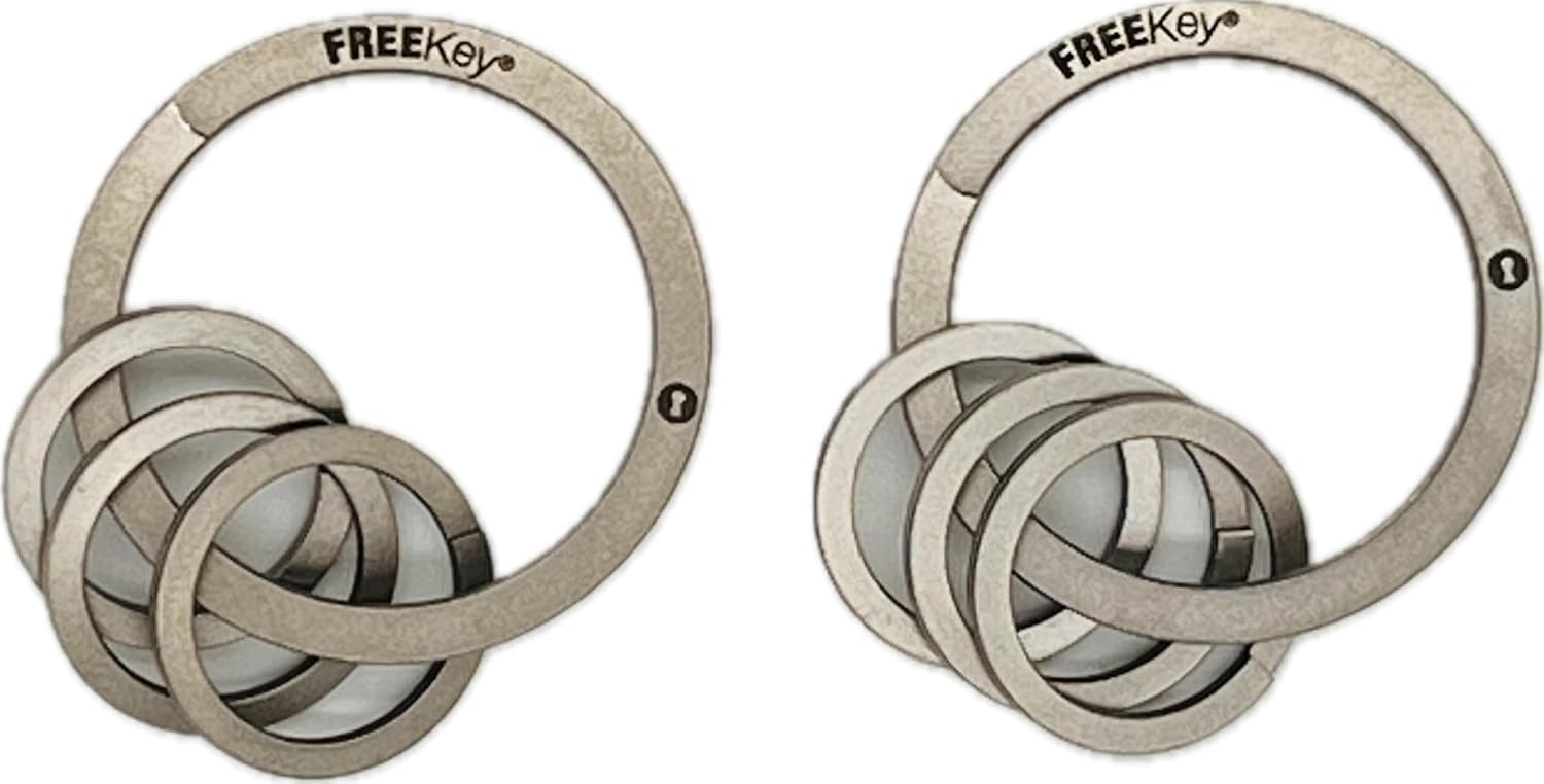 Amazon.com: FreeKey System 2-Pack, The Press to Open Keyring, No More Broken Nails, Great for ...