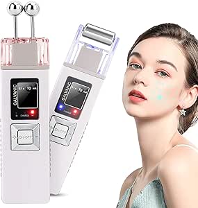 KASTWAVE 2 in 1 Galvanic Skin Firming Device, Portable Facial Massager ...