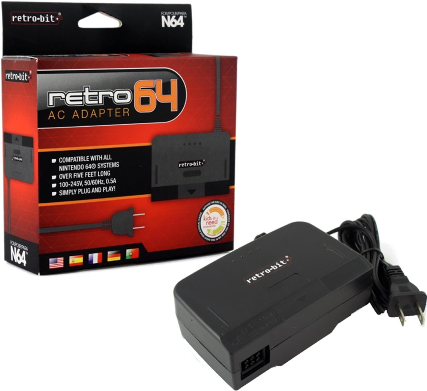 Amazon.com: Retro-Bit Nintendo 64 AC Adapter : Video Games