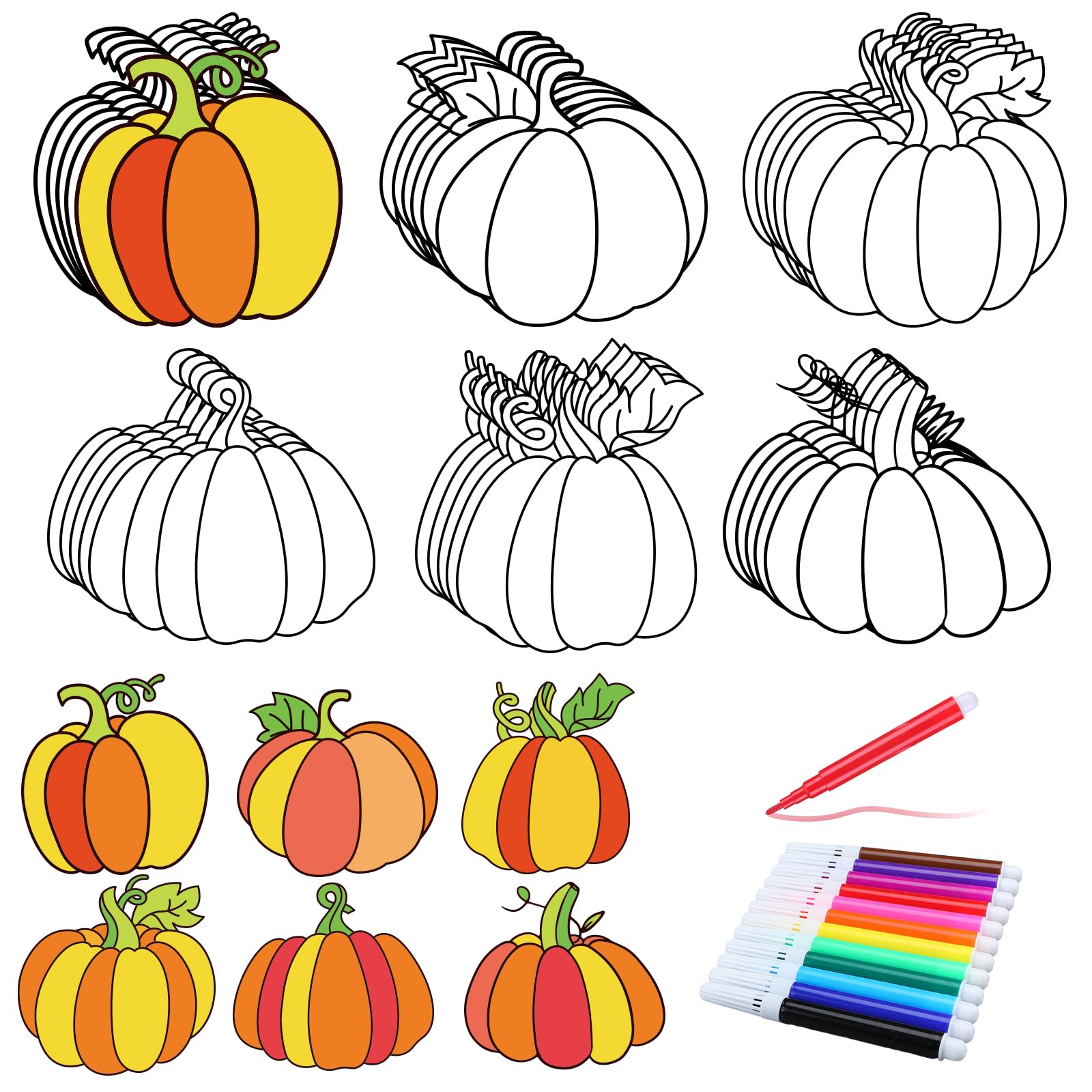 Coloring Thanksgiving Cutouts Turkey Templates (Free PDF Printables)