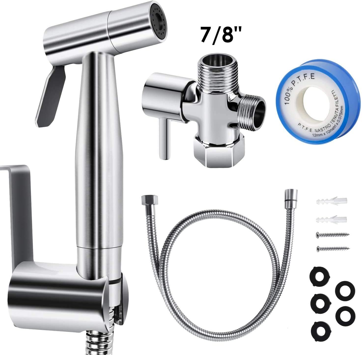 Handheld Bidet Sprayer for Toilet Full Pressure & Leakproof Bidet ...