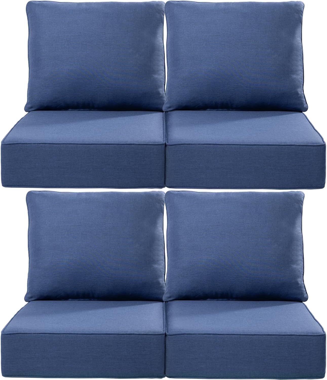 Amazon.com : ACTREST Luxury 24x24x6 Outdoor Chair Cushions Set of 4 ...