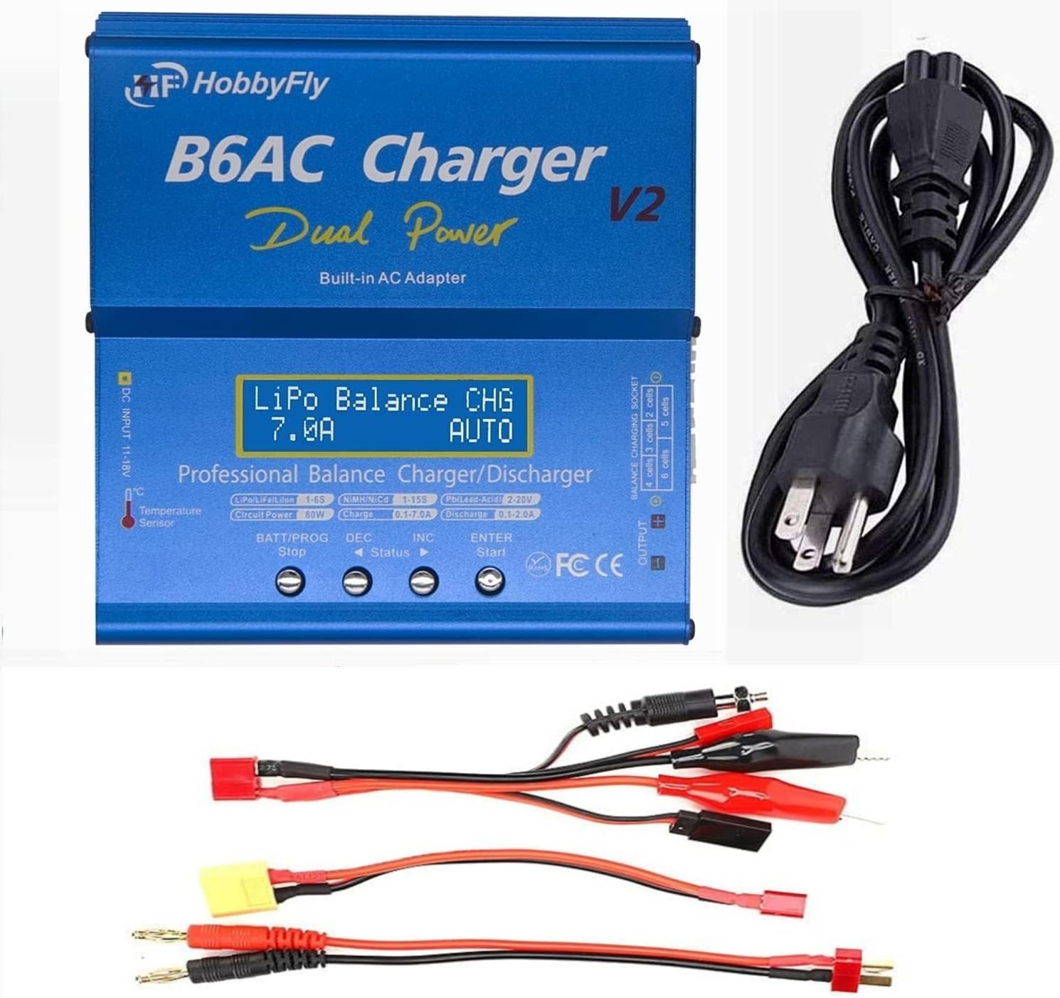 Amazon.com: AC/DC 100Wx4/10Ax4 RC LiPo Charger Discharger Multi ...