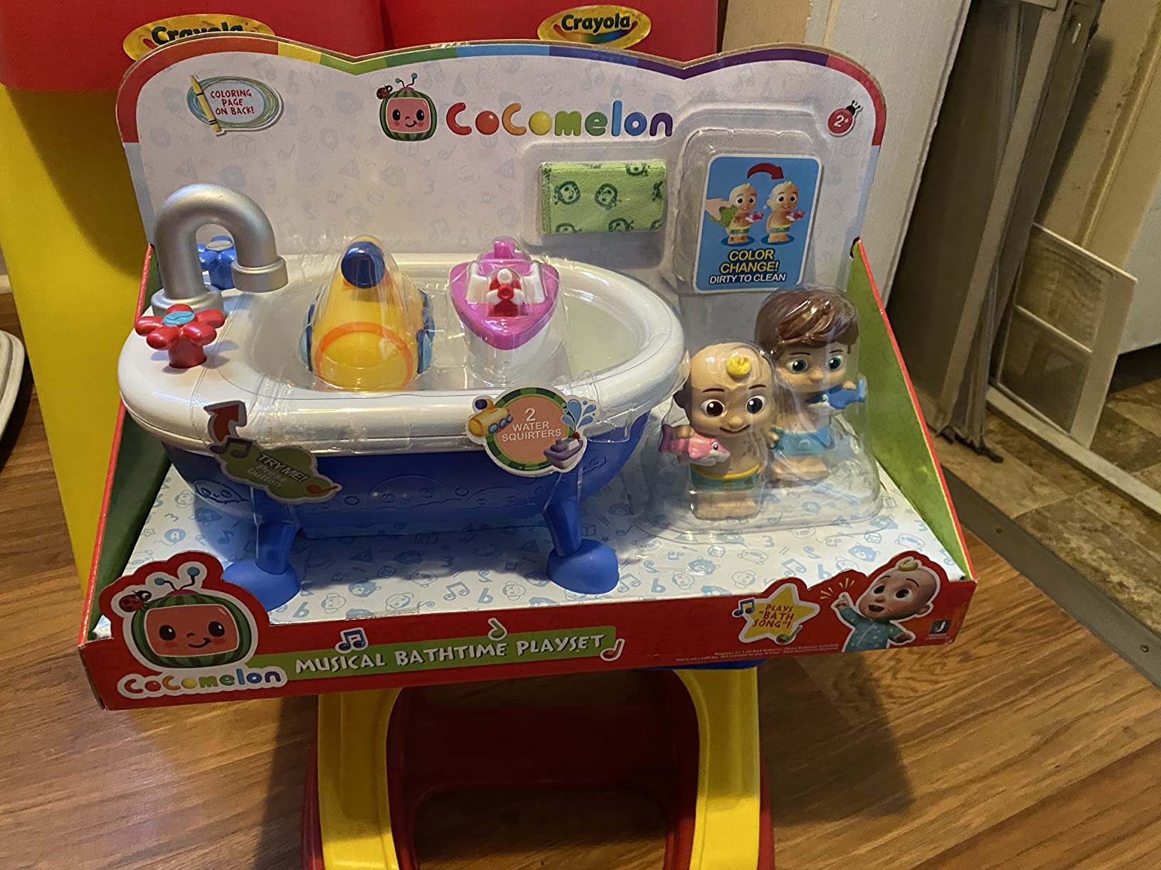 $3/mo - Finance CoComelon Musical Bathtime Playset - Plays Clips of The ...