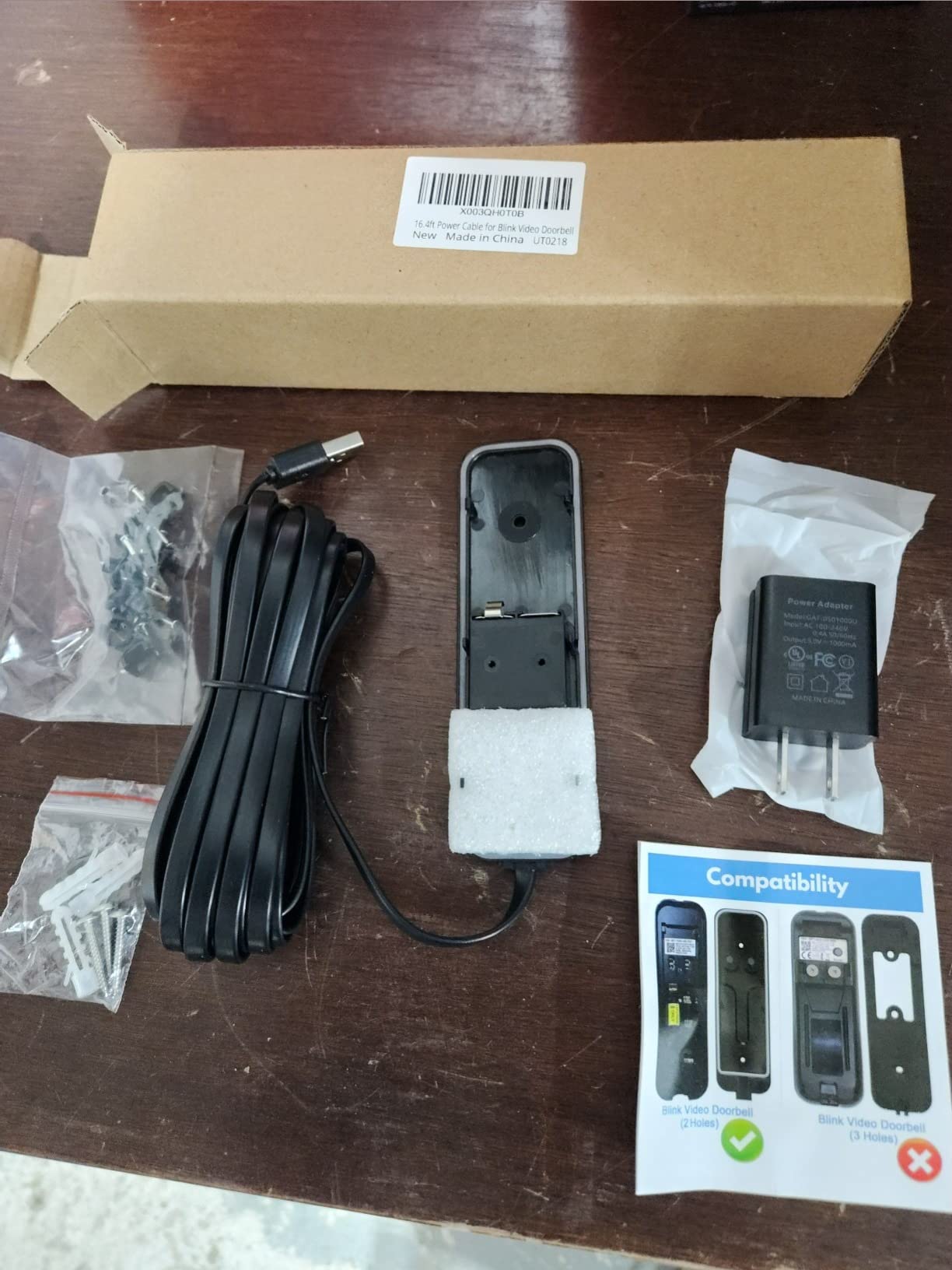 Amazon.com: Power Cable Compatible with Blink Video Doorbell, Power ...